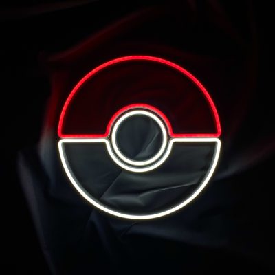 Neon Pokemon - Neonowy Pokeball Led na Ścianę - Dobra Cena - Sklep To ...